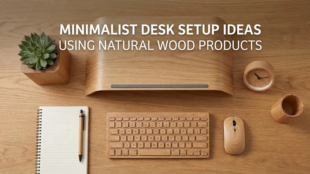 Minimalist Desk Setup Ideas Using Natural Wood Products – MultiBey